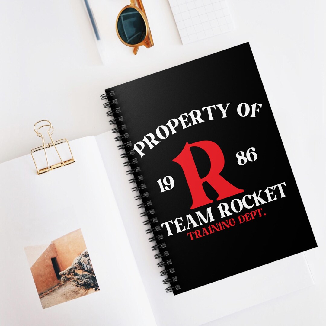 Property of Team Rocket Spiral Notebook, Rule Lined, Perfect for ...