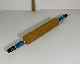 Rolling Pin With Blue Handles - Etsy