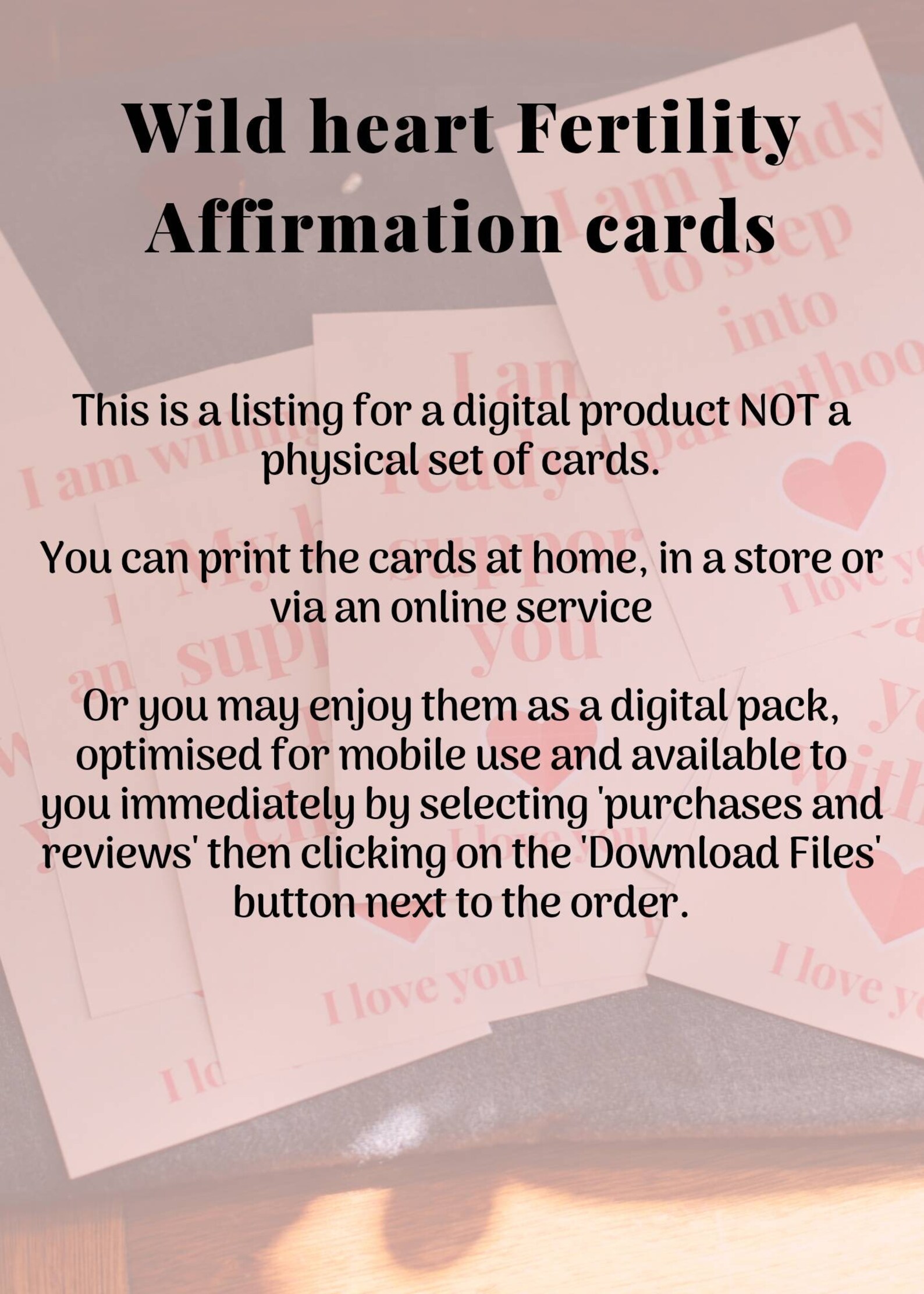 14 Printable Fertility Affirmation Cards | Etsy