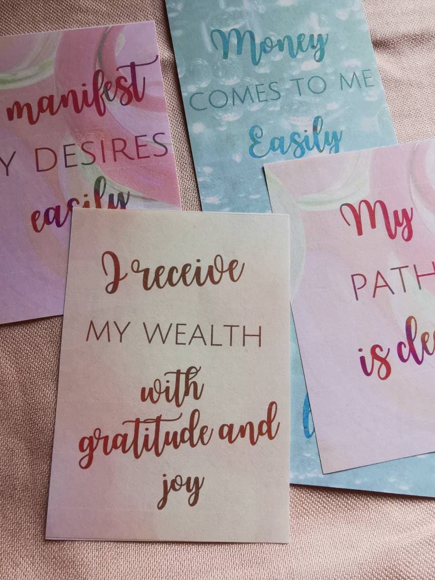 9 Printable Wealth Affirmation Cards | Etsy