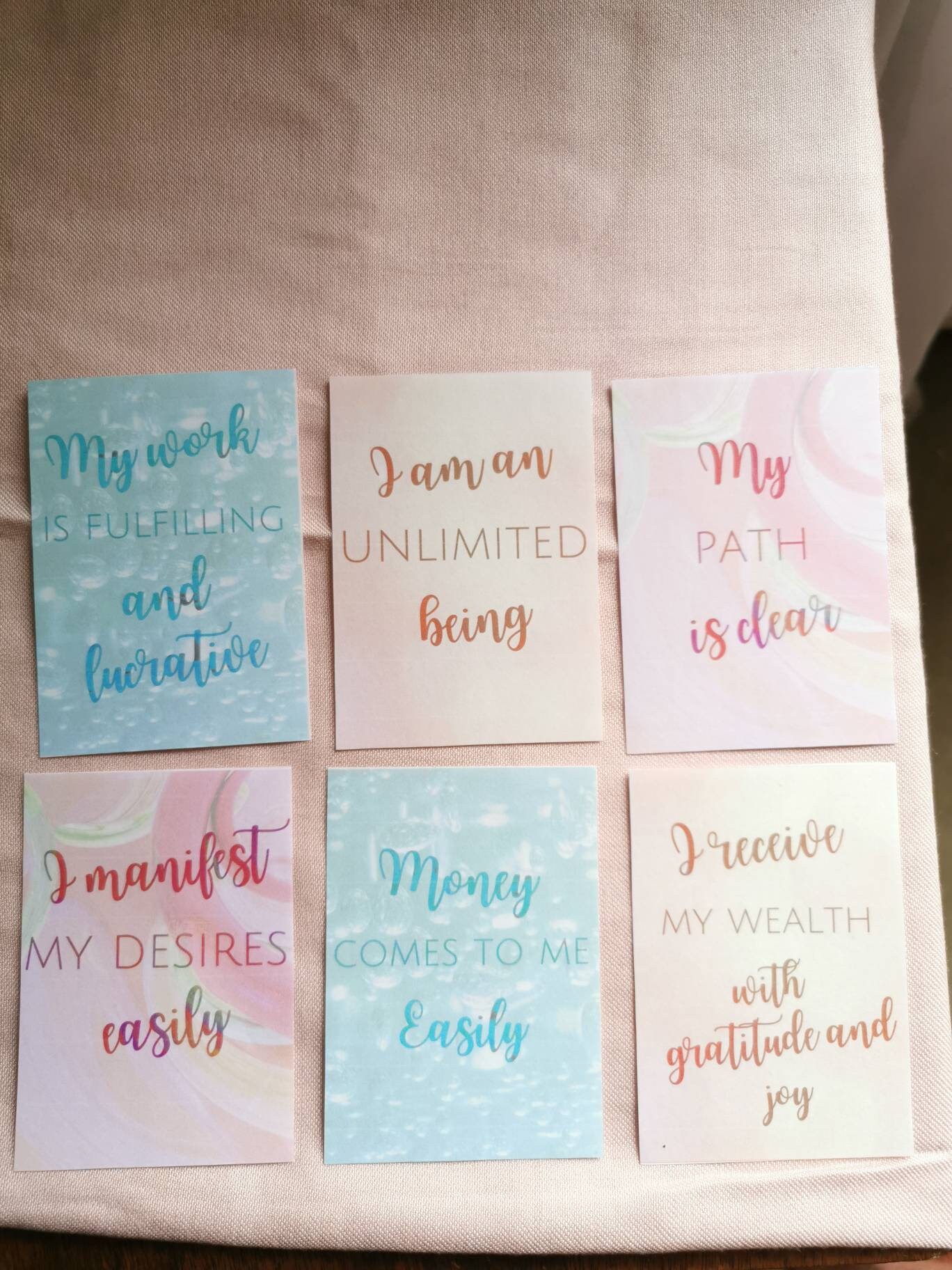 9 Printable Wealth Affirmation Cards - Etsy