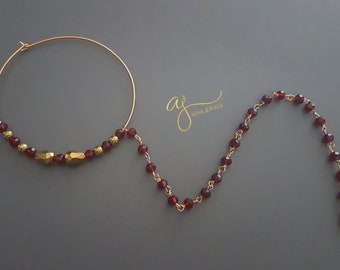 Indian Nose Ring Nath Studs Hoops Gold Plated Sabyasachi - Etsy