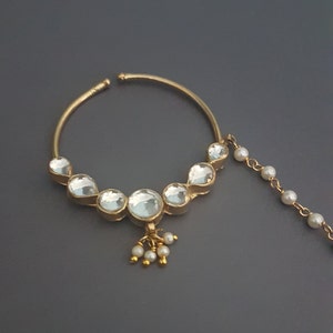 Indian Jewelry Nose Ring Sabyasachi Bridal Nath Without Piercing Clip ...