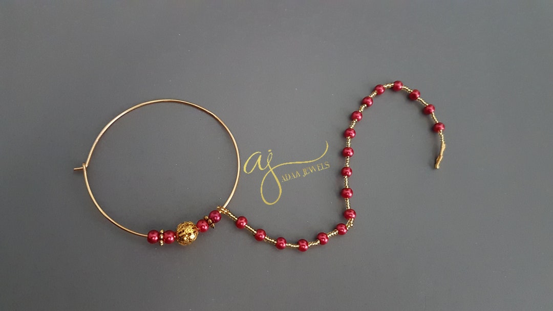 Indian Jewelry Nosering Nath, Bridal Nose Piercing Sabyasachi Adaa ...