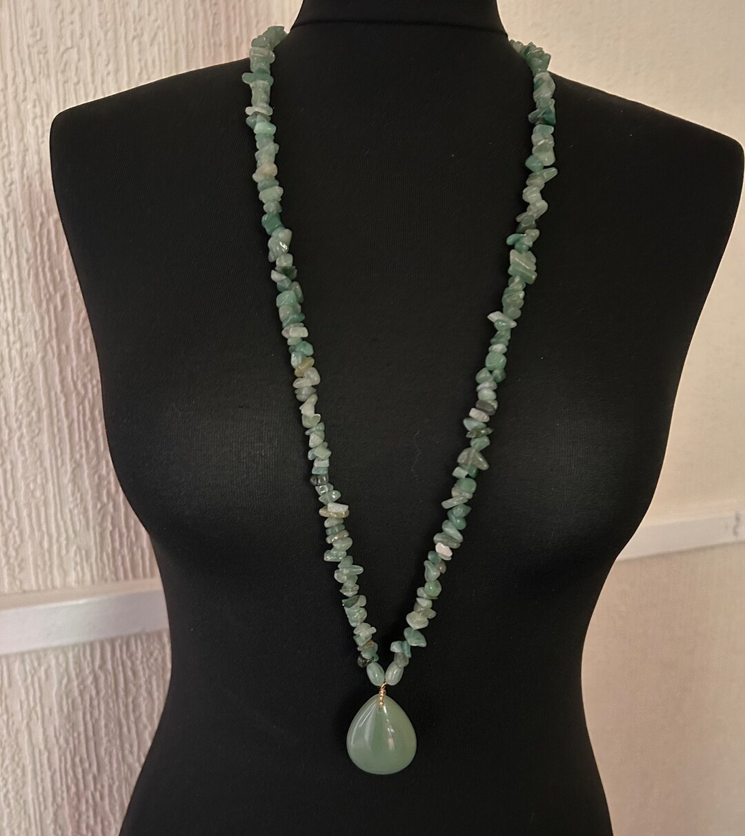 Rani Haar, Mala Necklace, Green Mala, Aventurine, Agate, Indian ...