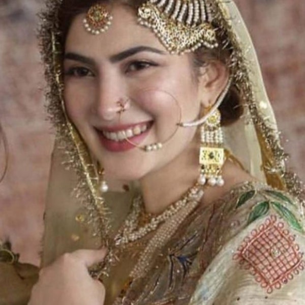 Pakistani Bridal Nose Ring - Etsy