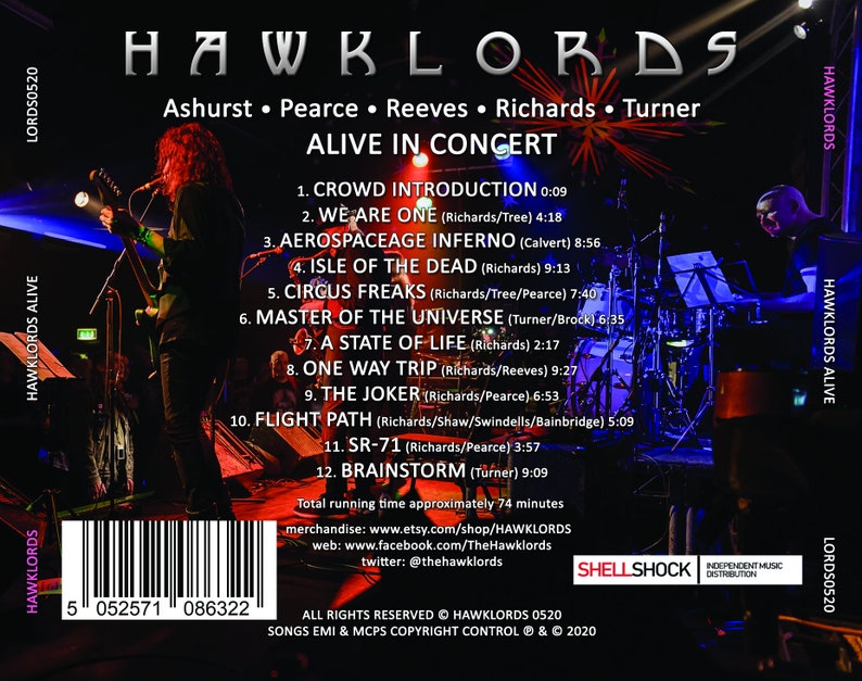 HAWKLORDS ALIVE CD 2020 - Etsy UK