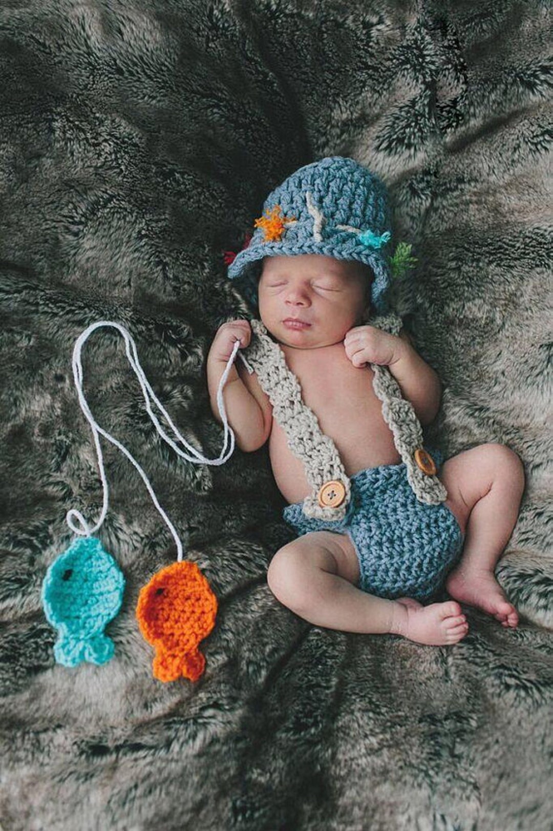 Baby Fishing Outfit Newborn Fishing Outfit Baby Fisherman Outfit ...