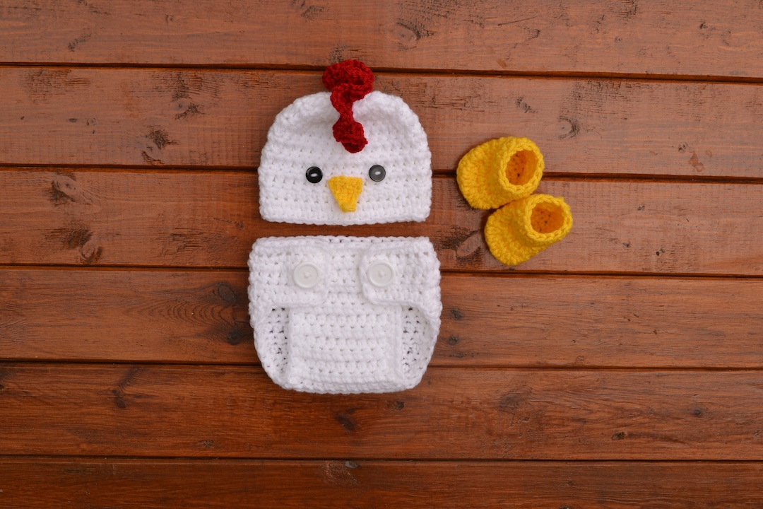 Baby Rooster Outfit, Baby Chicken Outfit, Crochet Baby Chicken Outfit ...