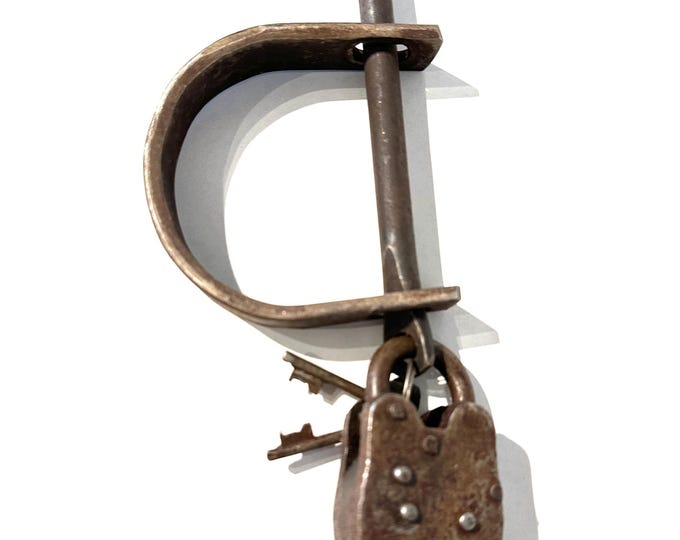 Vintage Heavy Wrought Iron Lock Leg Shackles - Etsy