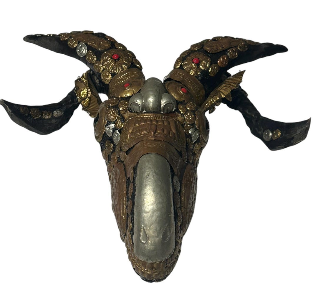 Rare Tibetan Kapala Ram Ritual Skull - Etsy