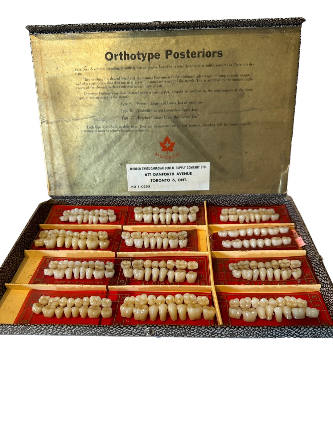 Antique False Teeth Dental Sets of Acrylic Denture Teeth Made of Resin ...