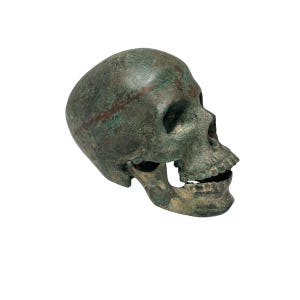 Life Size Bronze Skull With Articulated Jaw - Etsy