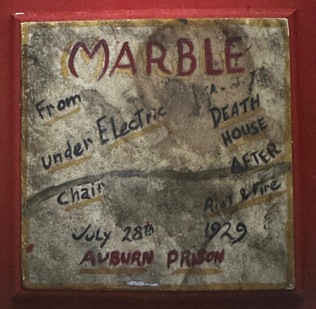 Prison Electric Chair Marble Slab auburn Prison - Etsy