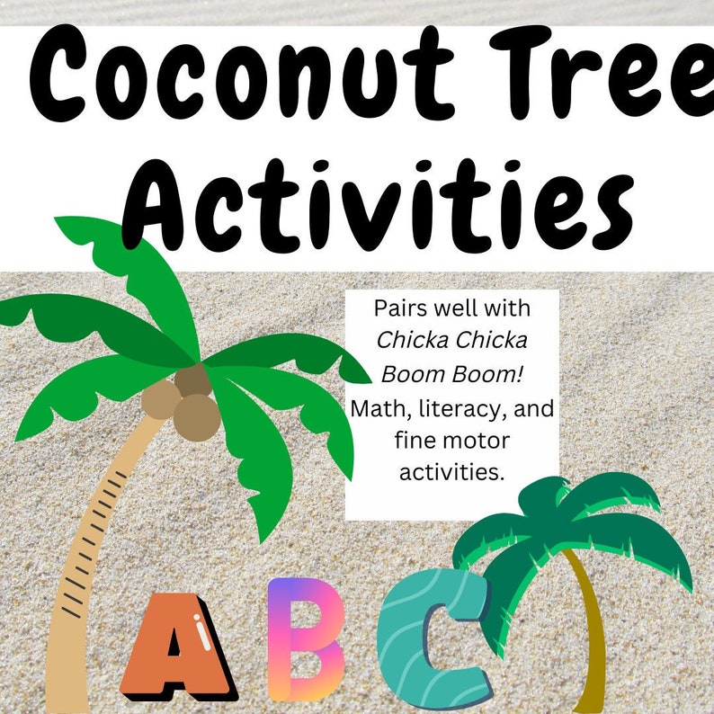 Coconut Tree Activities - Etsy
