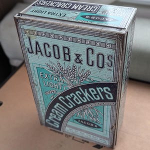 Vintage Jacob's Cream Crackers Tin - Etsy