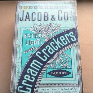 Vintage Jacob's Cream Crackers Tin - Etsy