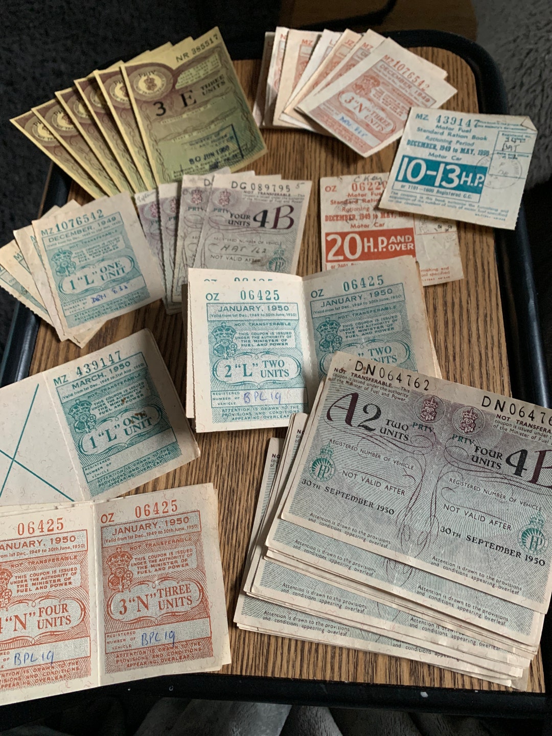 Vintage Motor Fuel Ration Books 1949-1950 - Etsy