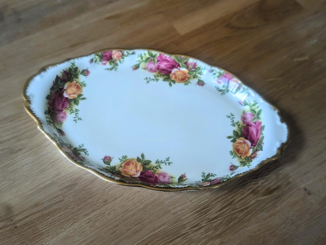 Royal Albert Old Country Roses China Oval Serving Plate - Etsy