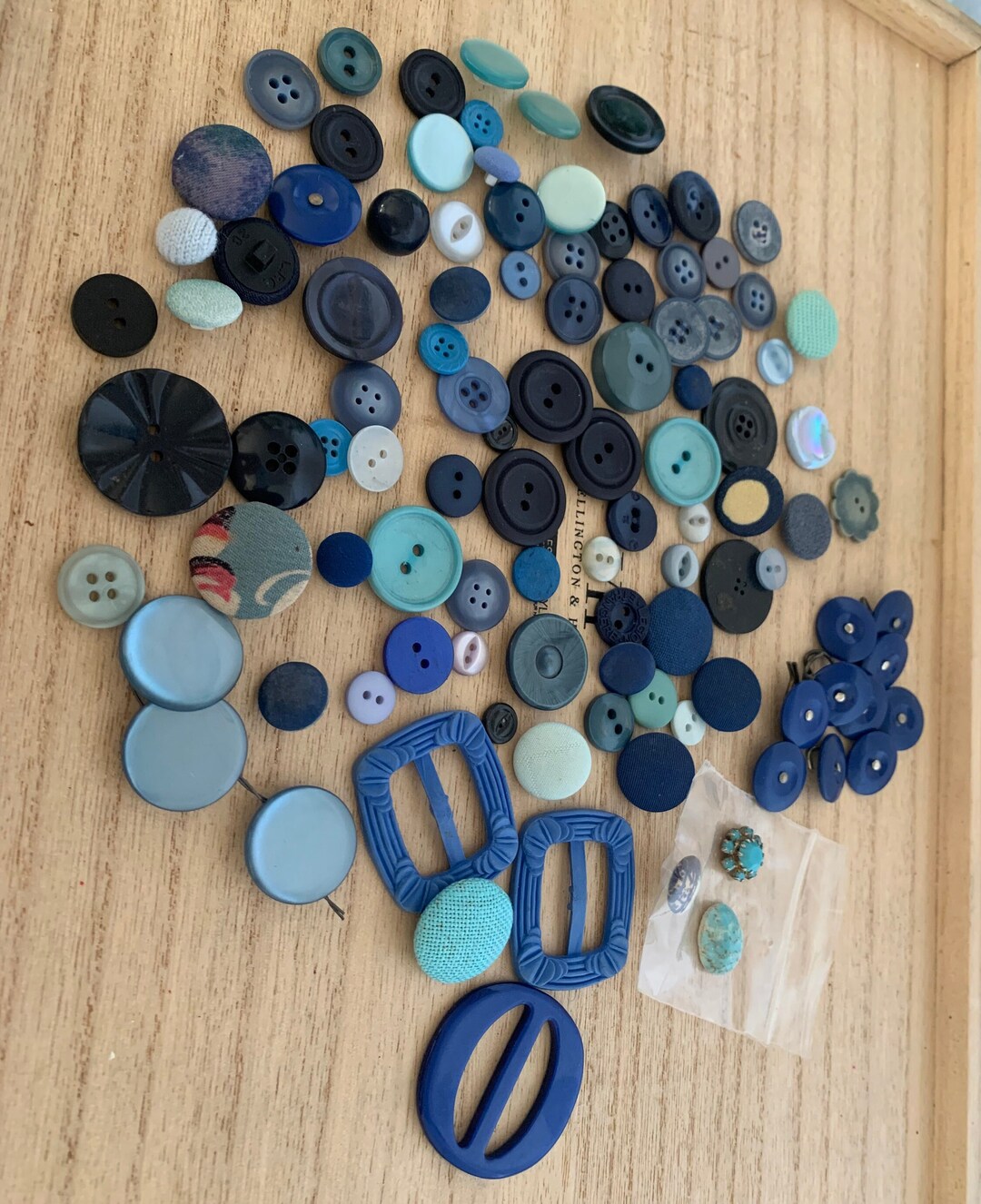 Large Button Bundle Blue Theme - Etsy