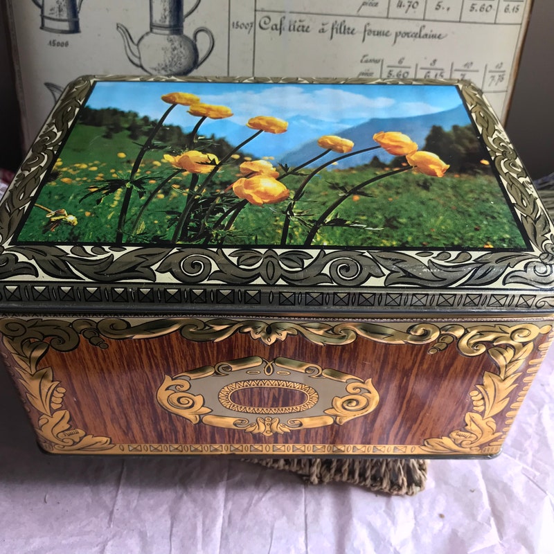 Large Tin Box - Etsy