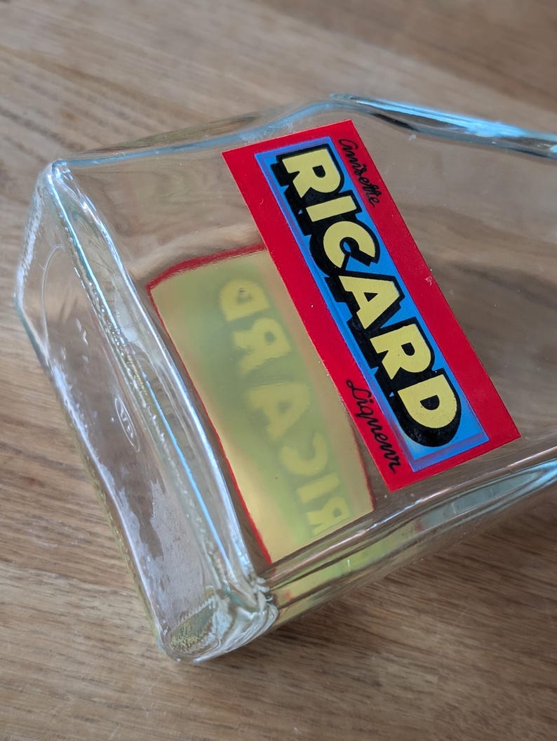 Ricard Anisette Glass Carafe Bottle - Etsy