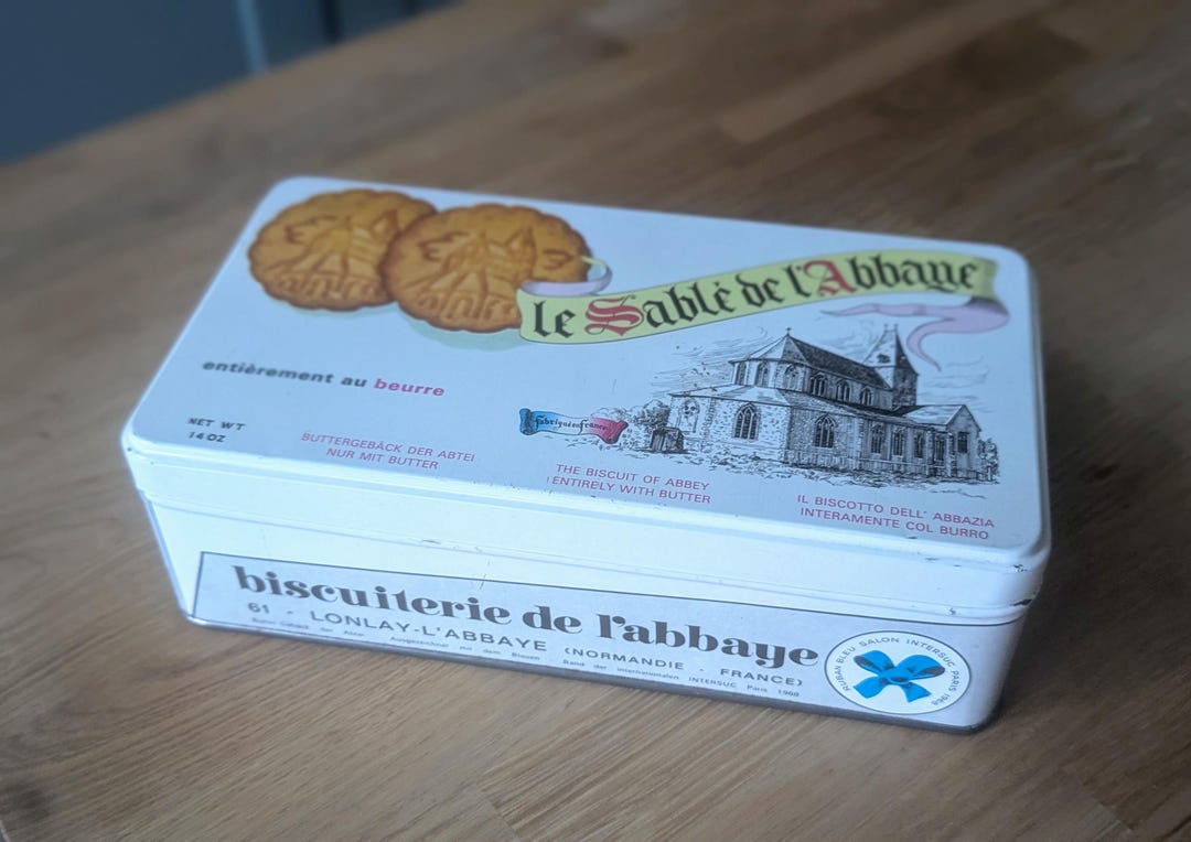 Vintage French Biscuits Tin - Etsy