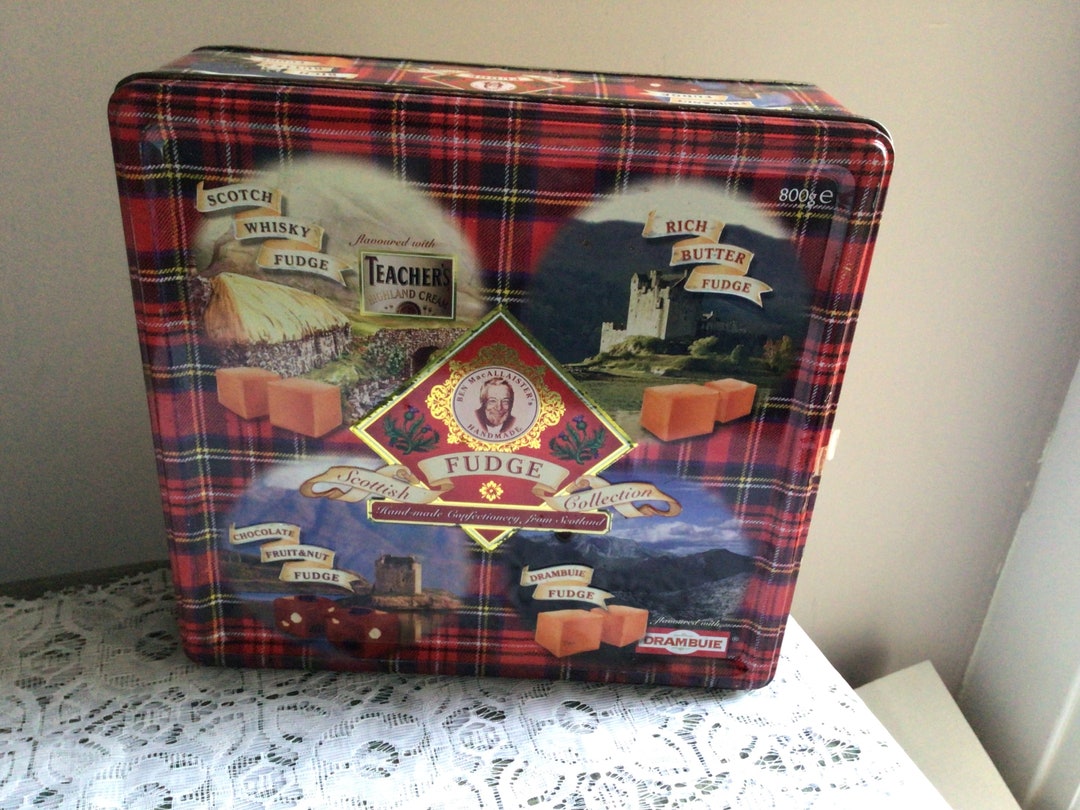 Vintage Scottish Fudge Sweet Tin - Etsy