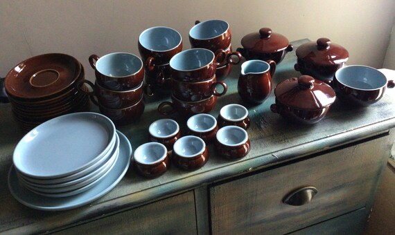 Vintage Denby Homestead Brown - Etsy