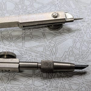 Set of Two Vintage Drafting Precision Compasses - Etsy