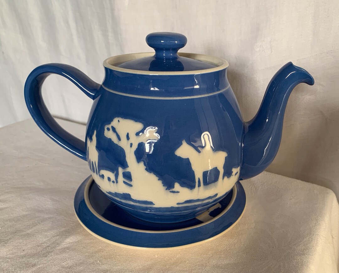 Rare T.G. Green Teapot With Matching Stand Hunt Club Ware Tally Ho ...