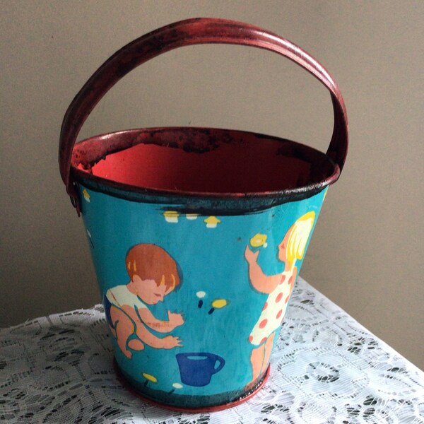 Vintage Sand Pail - Etsy