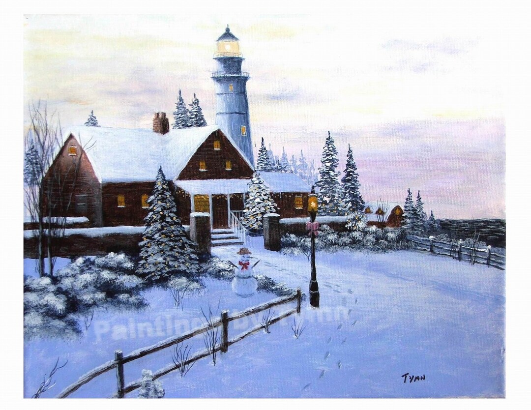 Paintings by Tymn - Lighthouse - Print Created From My Original Acrylic Painting-digital ...