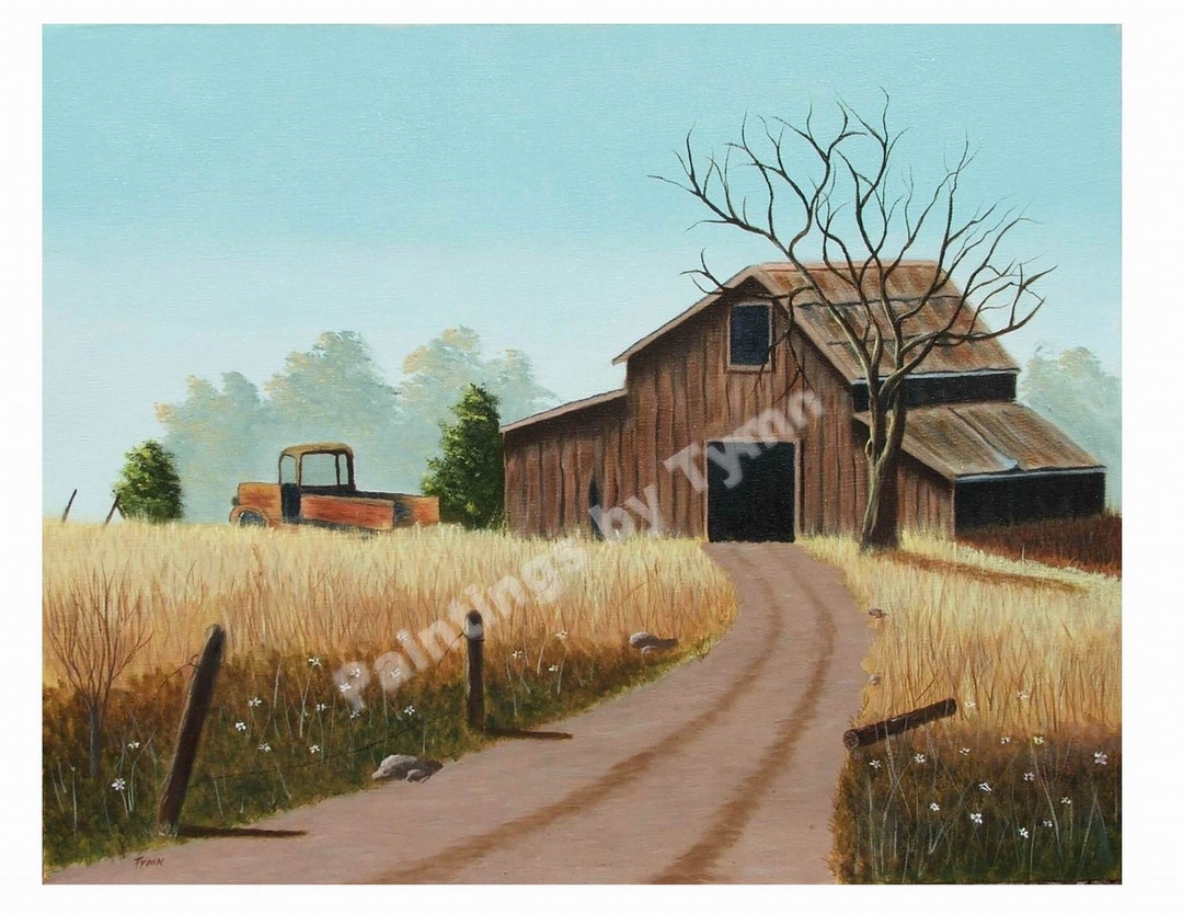Paintings by Tymn - Mom's Barn - Digital Download - Etsy