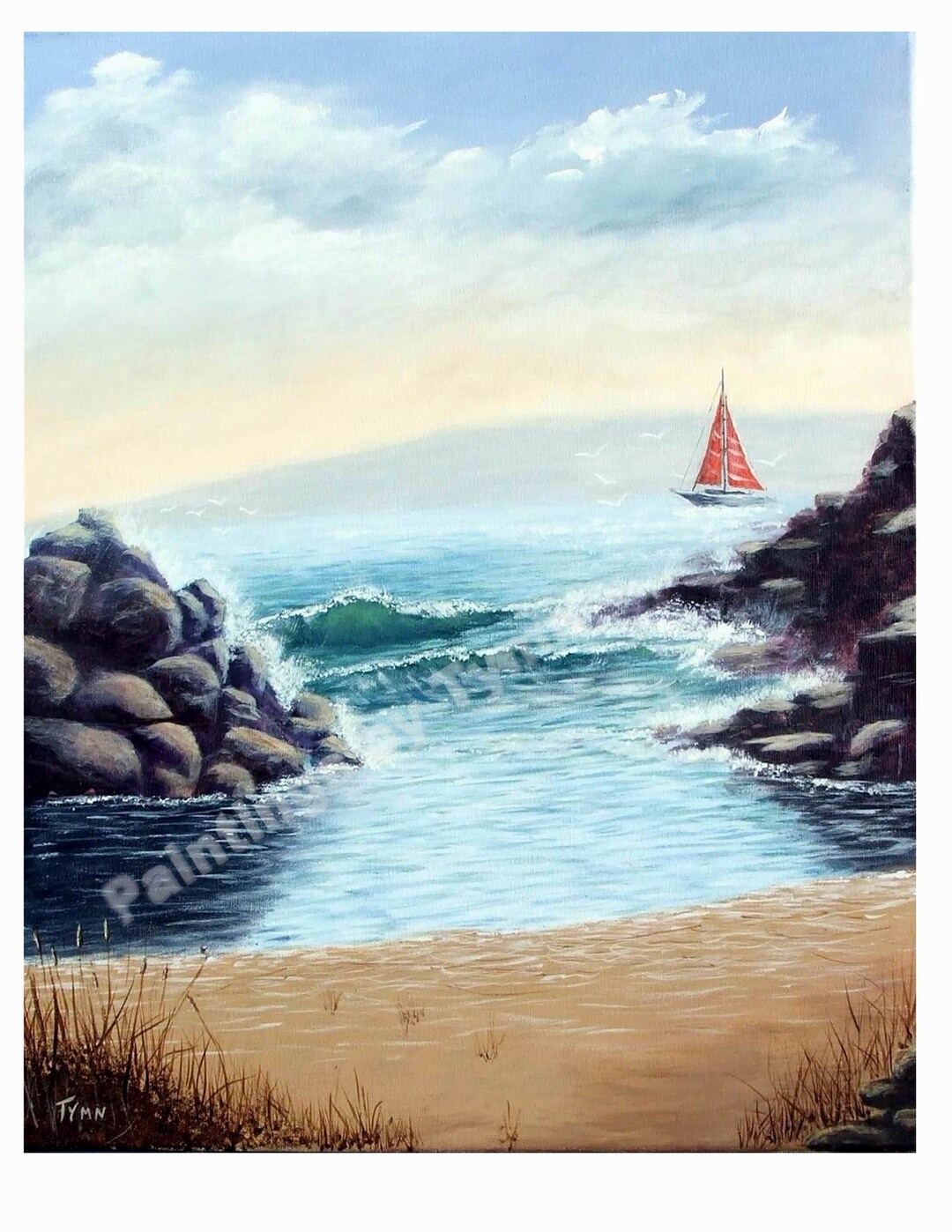 Paintings by Tymn - Ocean Waves - Digital Download - Etsy