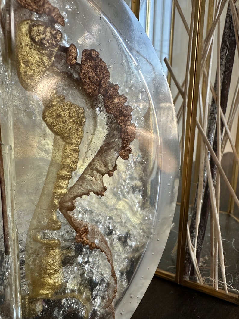 Crystal Gold Bronze Resin Round Druzy Propagation Vase, 8 - Etsy