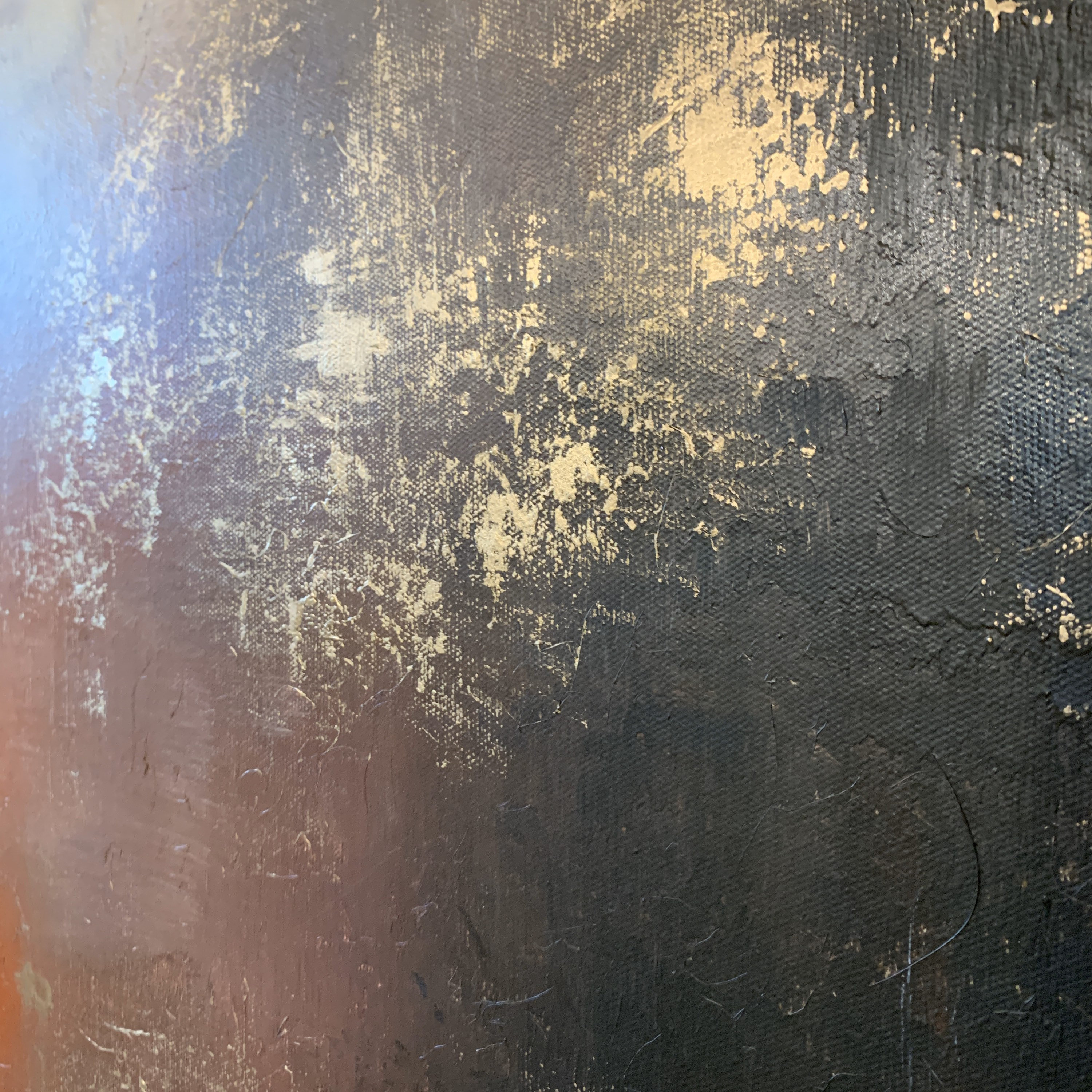 Large Abstract Painting falling 72 X 36 on Canvas - Etsy