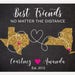 Best Friend Map Long Distance Friendship Map Friends Moving - Etsy