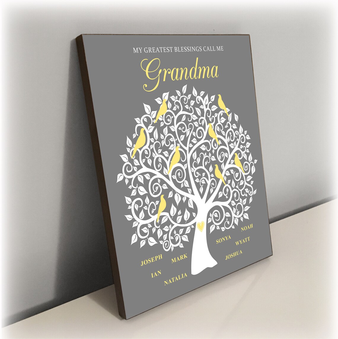 Grandma Family Tree Personalized Grandma Gift Mother's - Etsy