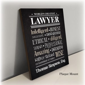 Gift for Lawyer, World's Greatest Lawyer, Christmas Gift for Lawyer ...