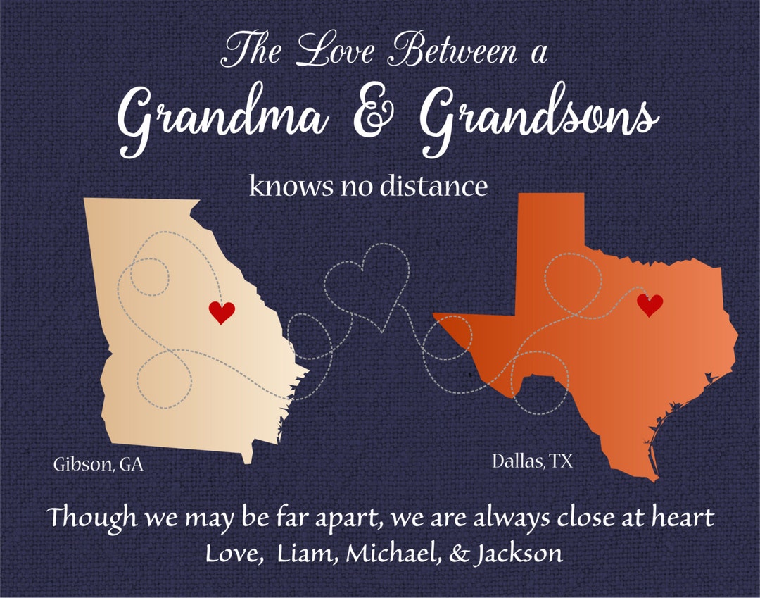 Grandma Gift, Christmas Gift for Grandma, Long Distance Grandma Gift ...