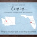 Gift for Cousin, Christmas Gift, Long Distance Cousin Map, Personalized ...