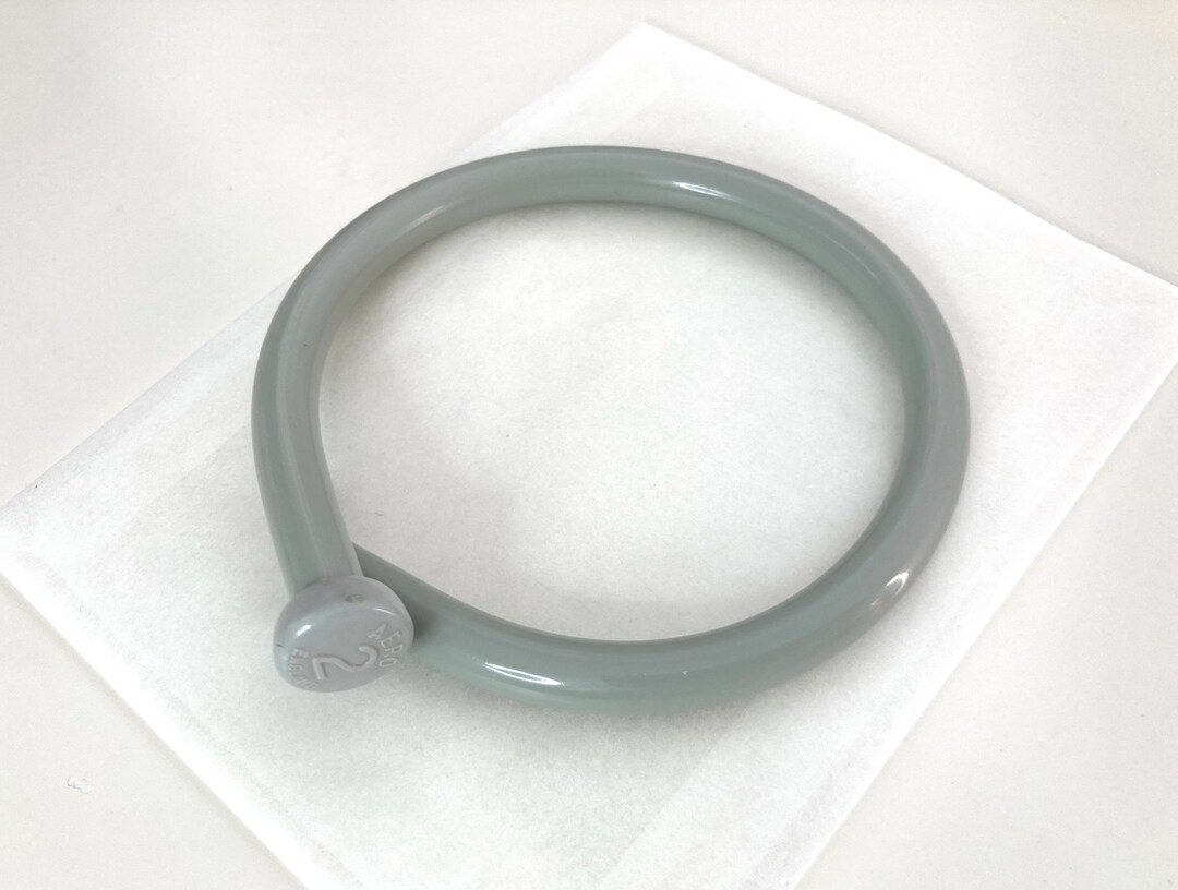 Repurposed Knitting Needle, Aero England Gauge 2, Grey Plastic Bangle ...