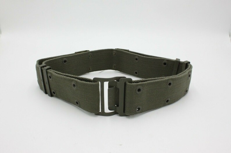 French Army Web Gear Belt Combat Field Famas Old Stock Military OD ...