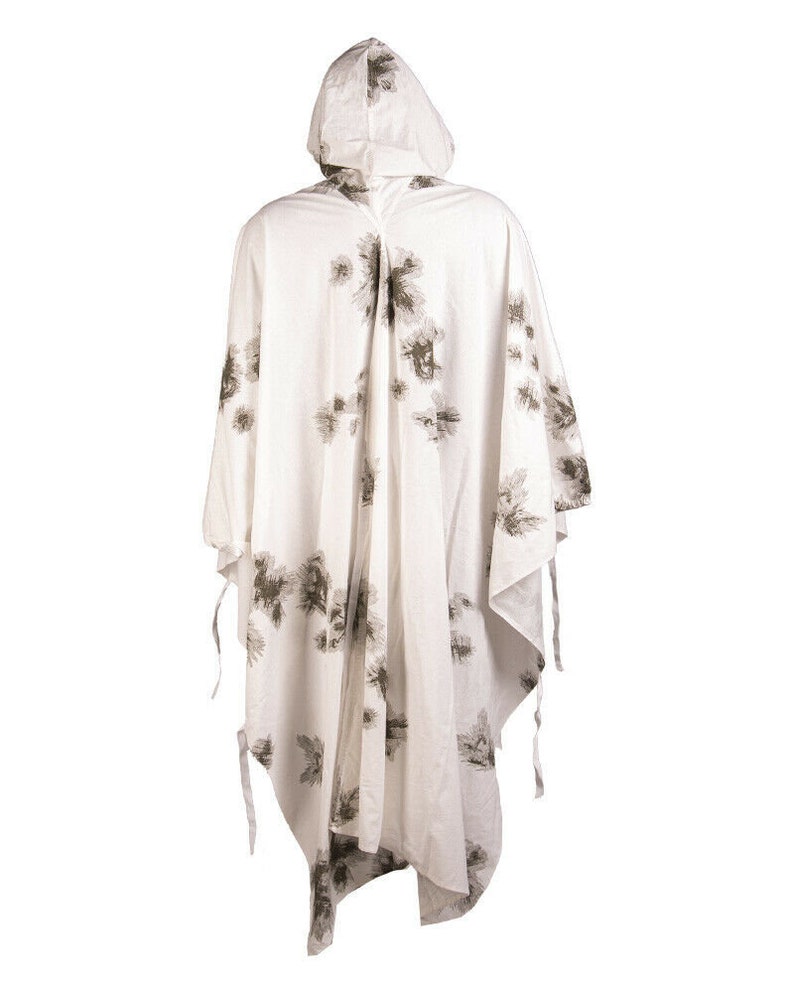 Military German Army Style Snow Poncho Cotton White Winter - Etsy