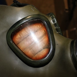 Military Romanian M74 Full Face Gas Mask W 40mm Filter & Carry Bag NATO ...