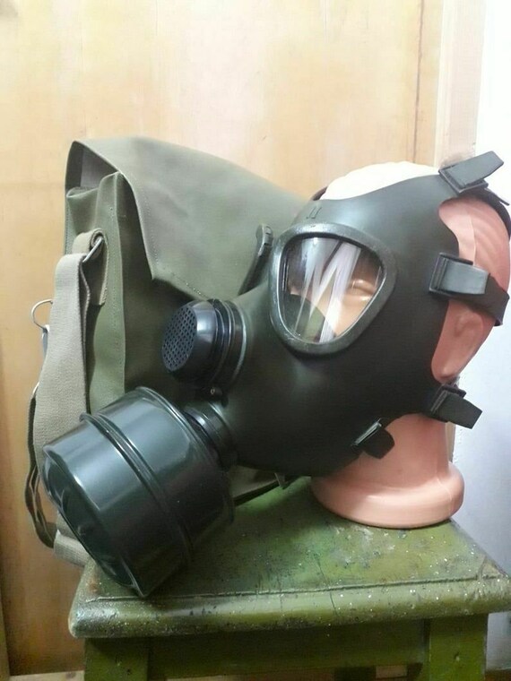 Military Romanian M74 Full Face Gas Mask W 40mm Filter & Carry - Etsy
