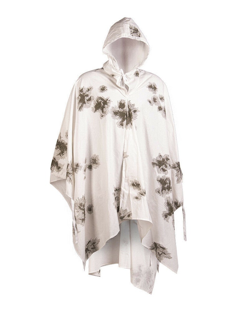 Military German Army Style Snow Poncho Cotton White Winter - Etsy