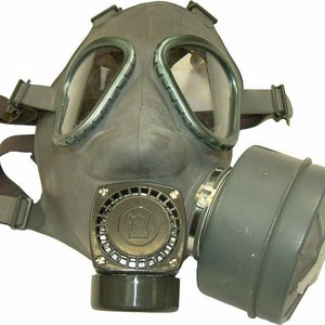USED Finnish Military M61 Gas Mask Adult NBC W/60mm Filter M9 Style V3 ...