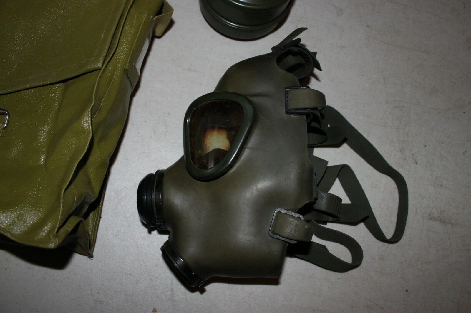 Military Romanian M74 Full Face Gas Mask W 40mm Filter & Carry Bag NATO ...